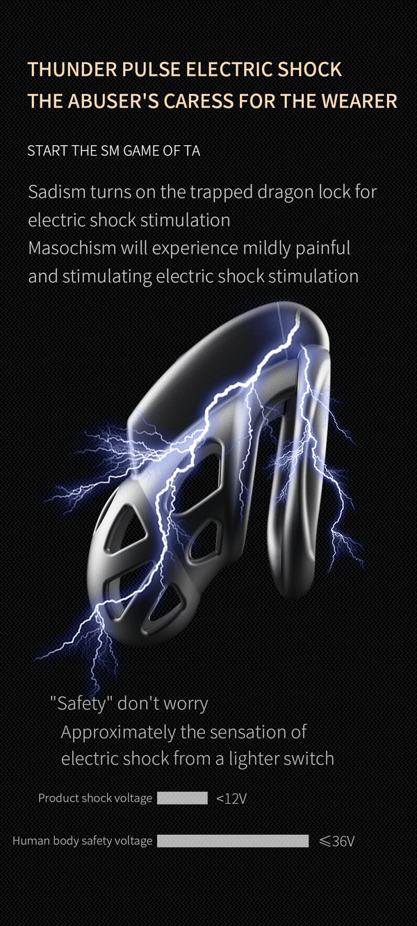JEUSN Electric Shock Chastity Cage – Twisted Jezebel