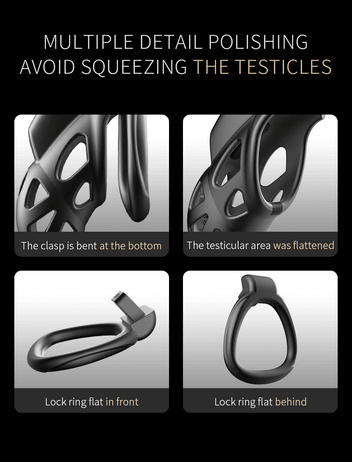 Jeusn Electric Shock Chastity Cage Twisted Jezebel