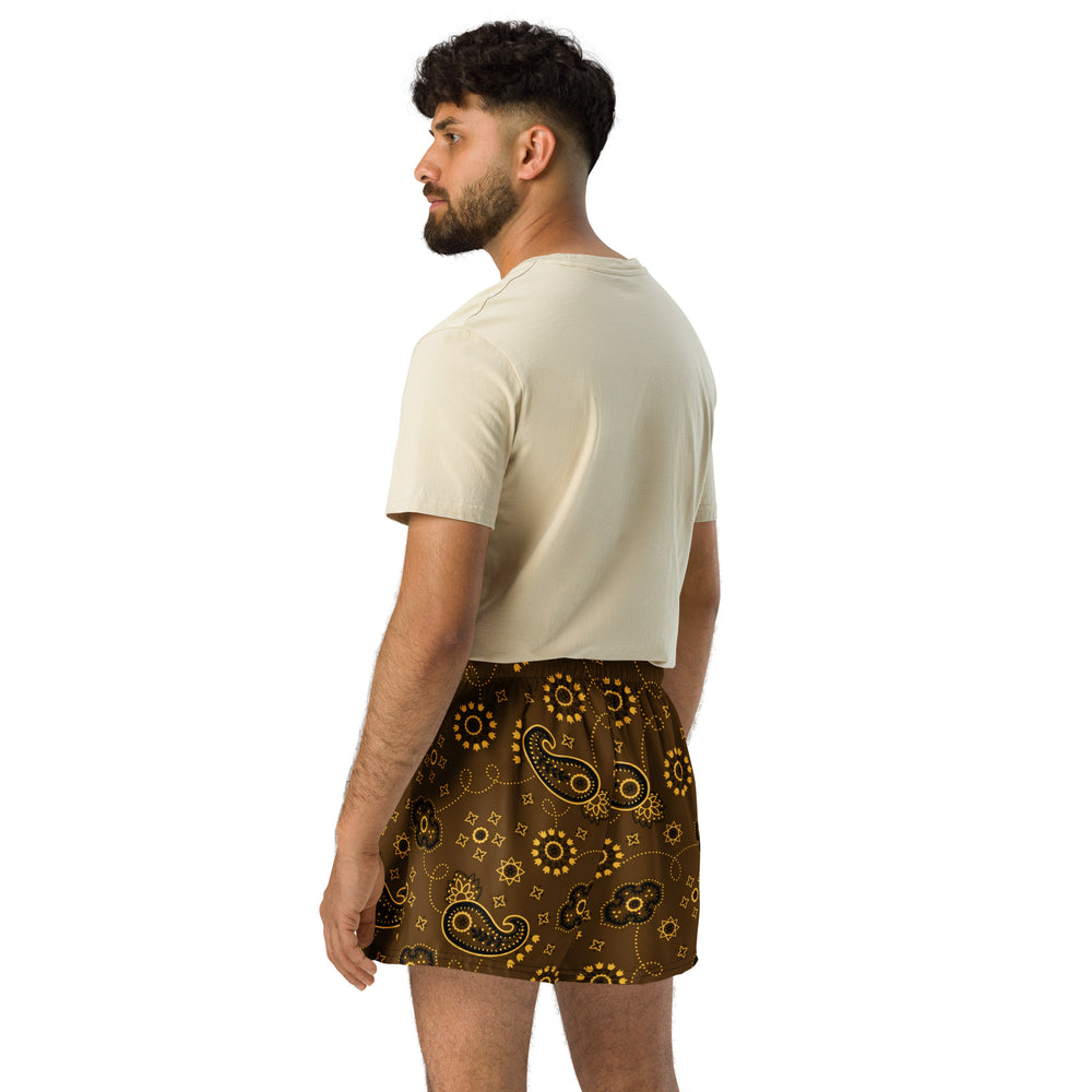Hanky Code Athletic Shorts: Brown & Yellow – Twisted Jezebel